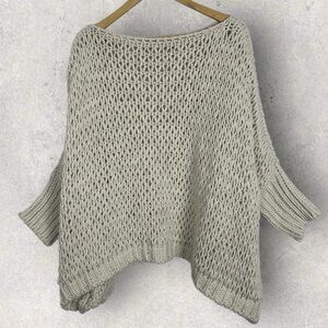 Sweaters | Crochet Open Knit Jumper Sweater Womens Size Xl Oversized ...